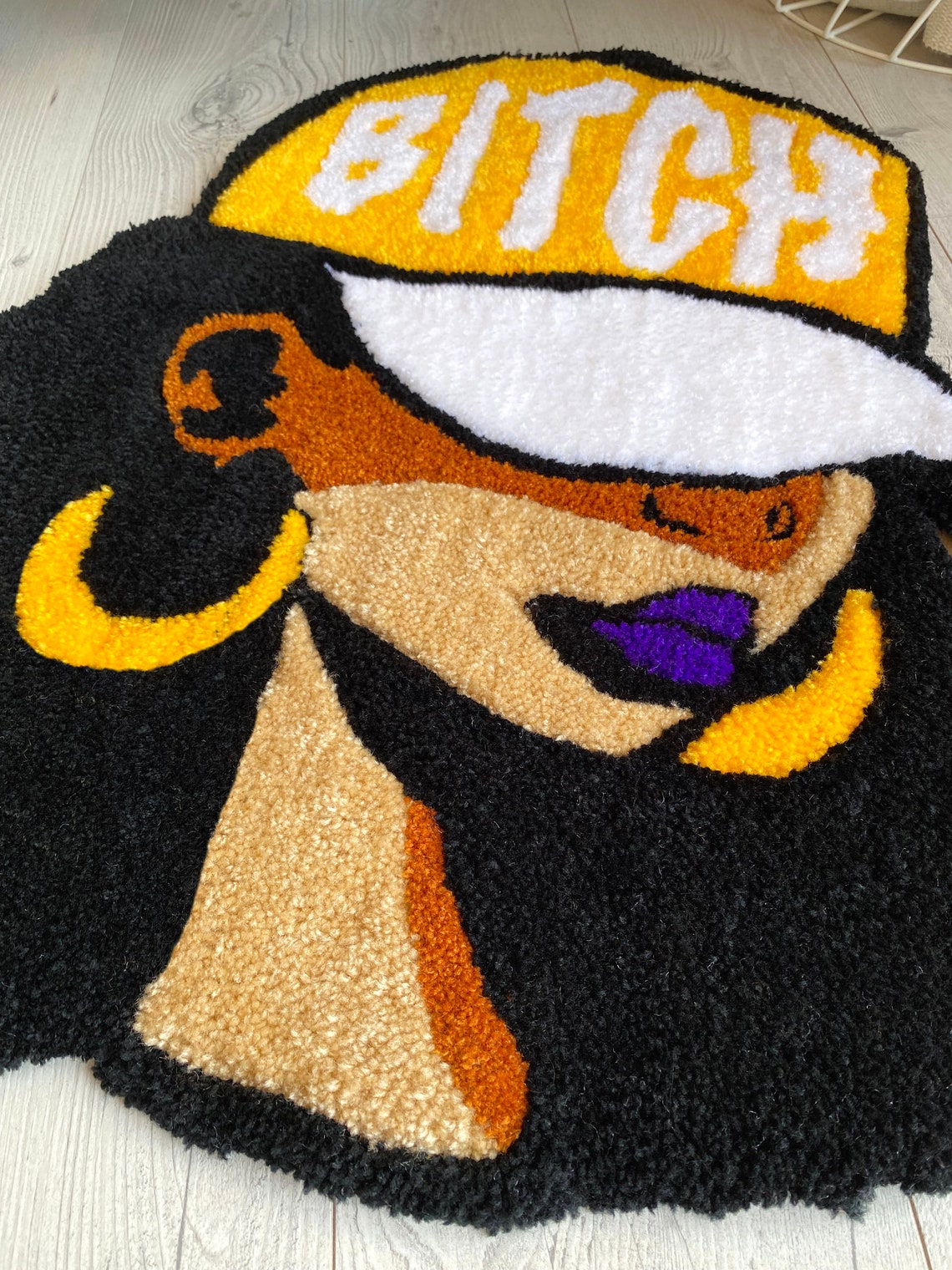 Women Bitch Cap Fluffy Tufted Rug / %100 Handmade - Etsy