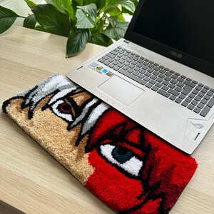 Anime Keyboard Tufted Rug / Handmade Fluffy Keyboard Rug - Etsy