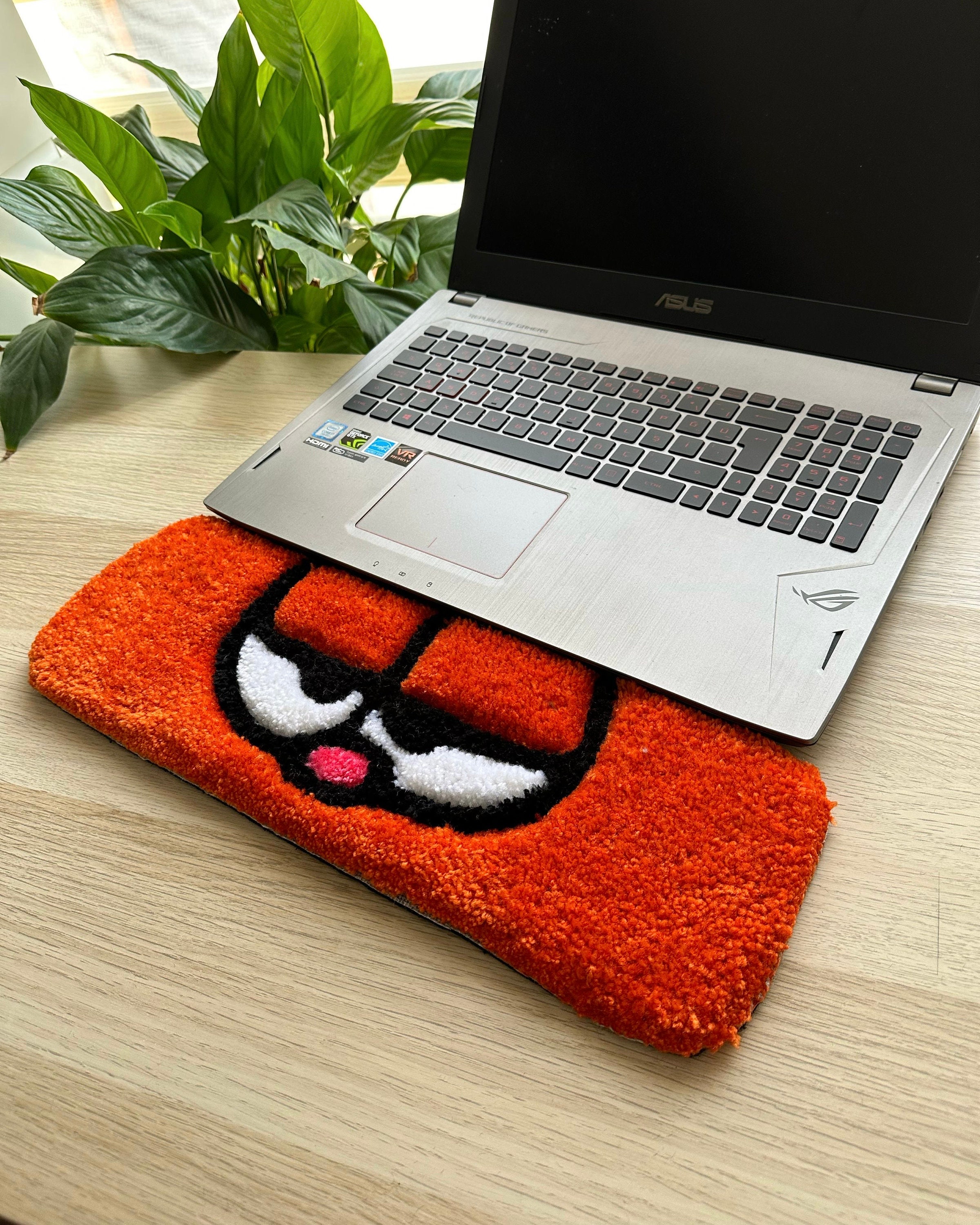 Orange Fluffy Keyboard Rug / %100 Handmade - Etsy