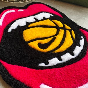 Basketball Tufted Rug / %100 Handmade / Home Decor - Etsy