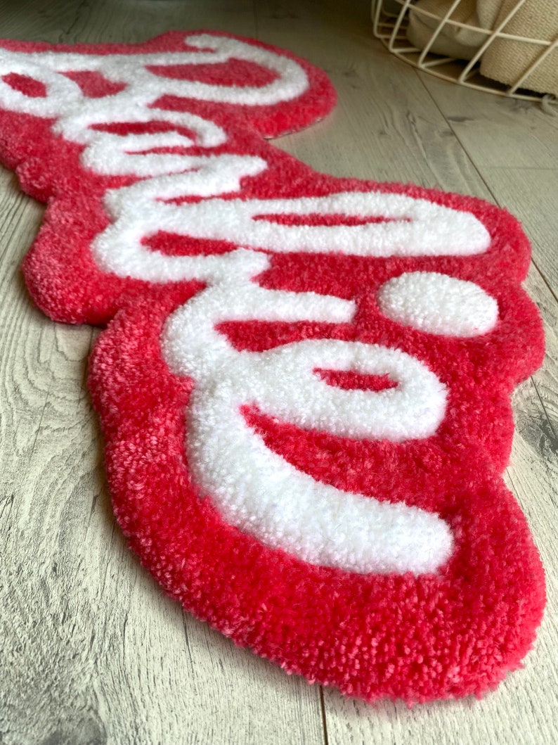 Custom Barbie Pink Tufted Rug / Handmade - Etsy