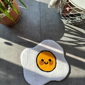 Happy Egg Fluffy Rug / %100 Handmade Tufted Rug - Etsy