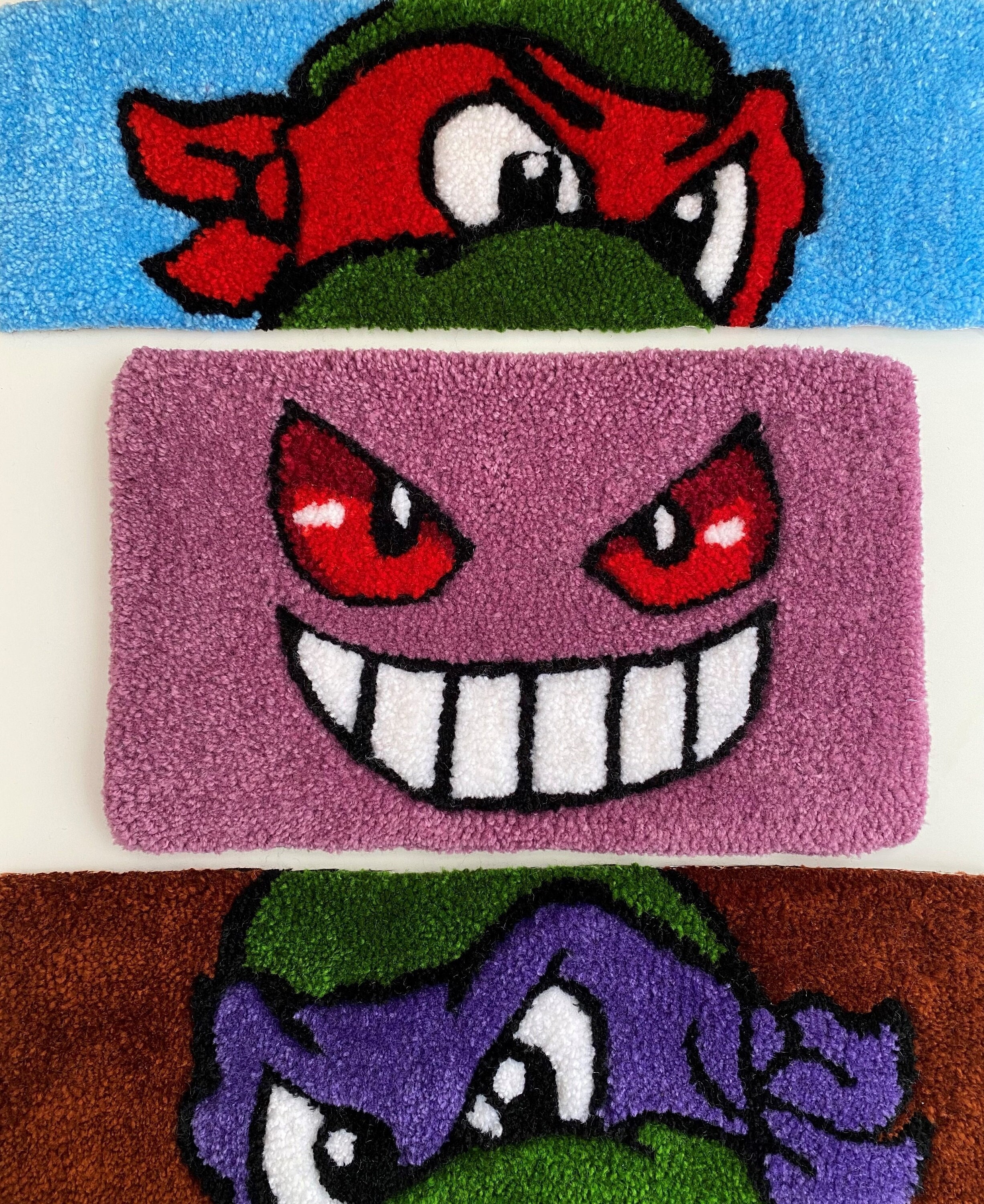 Ninja Turtles, Raphael and Donatello, Gengar Keyboard Rug / %100 ...