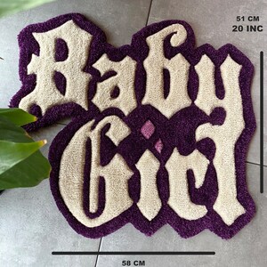 Baby Girl Tufted Rug / %100 Handmade / Custom Handmade Home Decor - Etsy