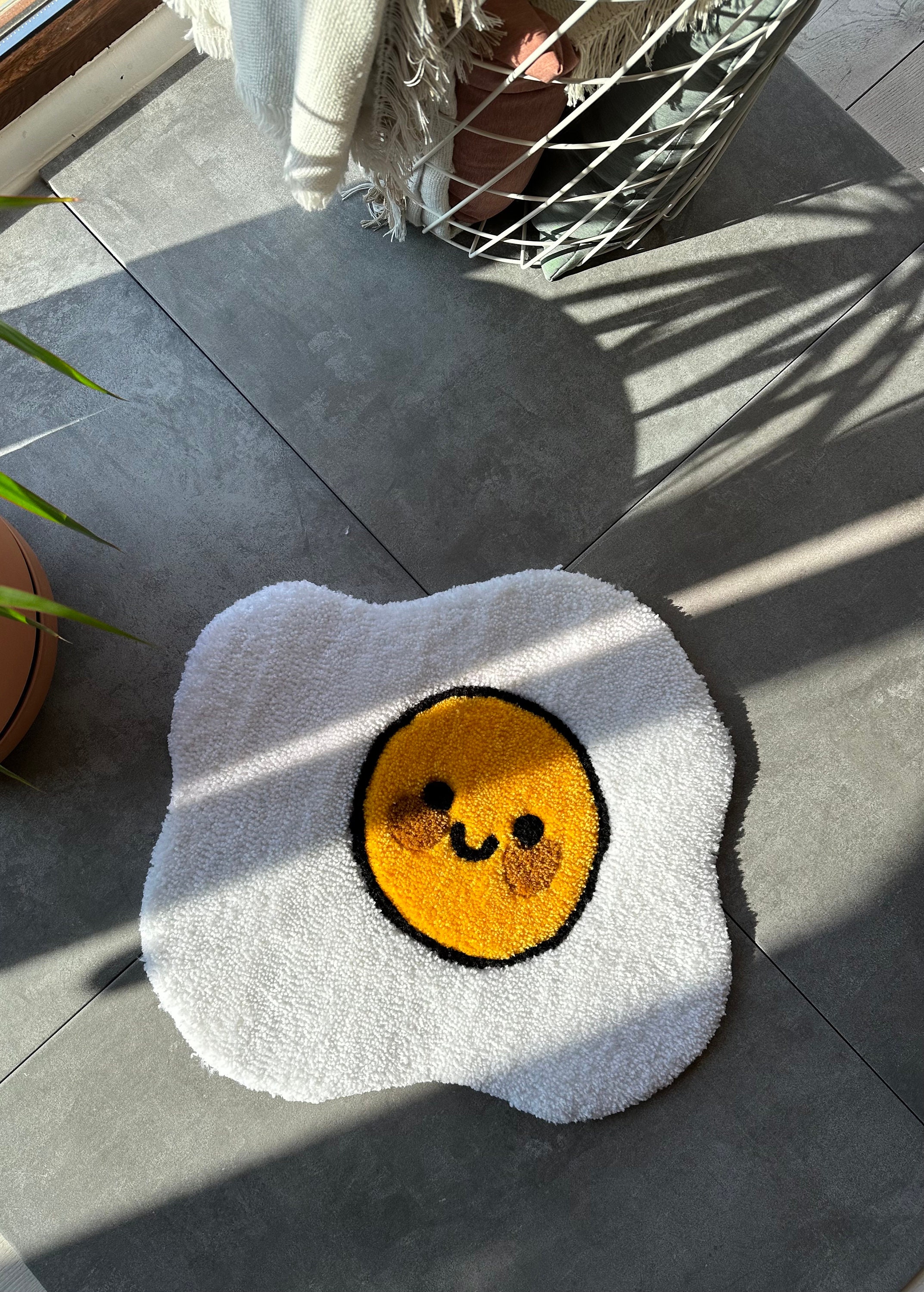 Happy Egg Fluffy Rug / %100 Handmade Tufted Rug - Etsy