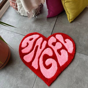 Angel Love Tufted Rug / %100 Handmade / Custom Home Decor - Etsy