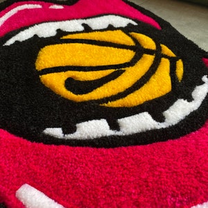Basketball Tufted Rug / %100 Handmade / Home Decor - Etsy
