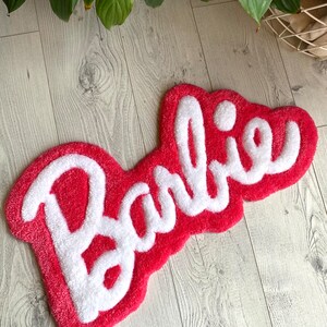 Custom Barbie Pink Tufted Rug / Handmade - Etsy