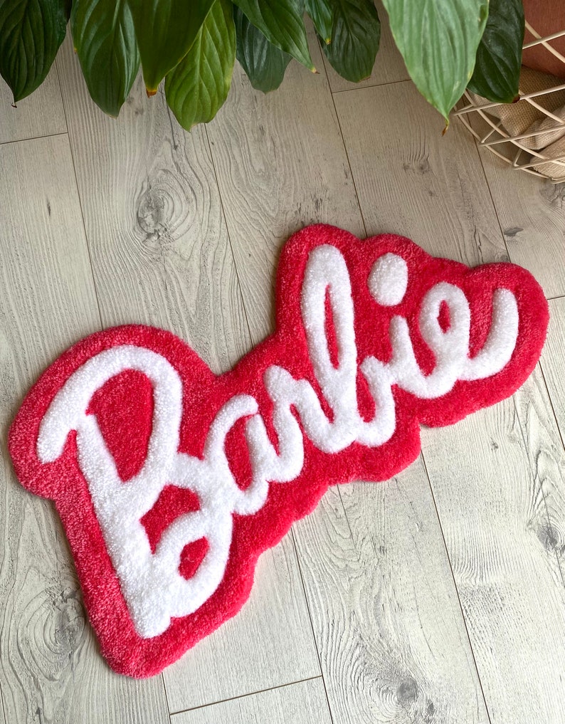 Custom Barbie Pink Tufted Rug / Handmade - Etsy