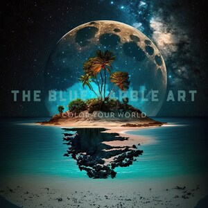 Beautiful Night Beach Island V2 - Etsy