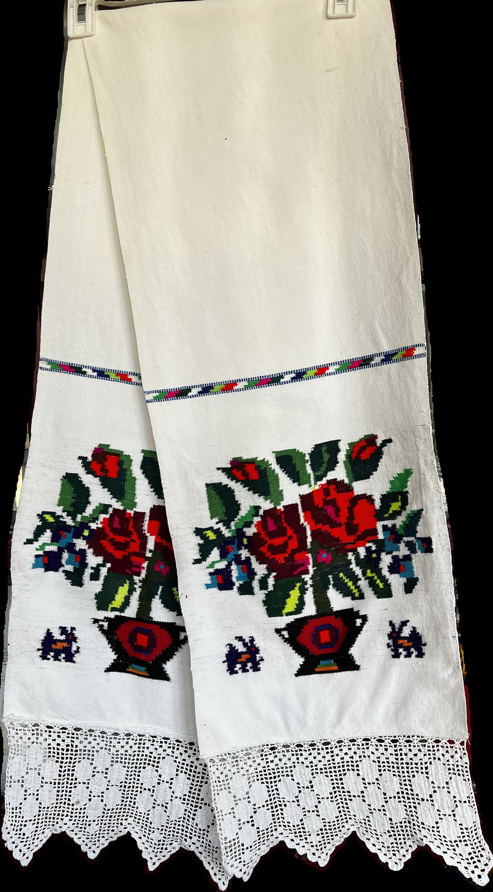 Vintage Romanian Folk Towel Table Runner Wall Decor From Transylvania ...