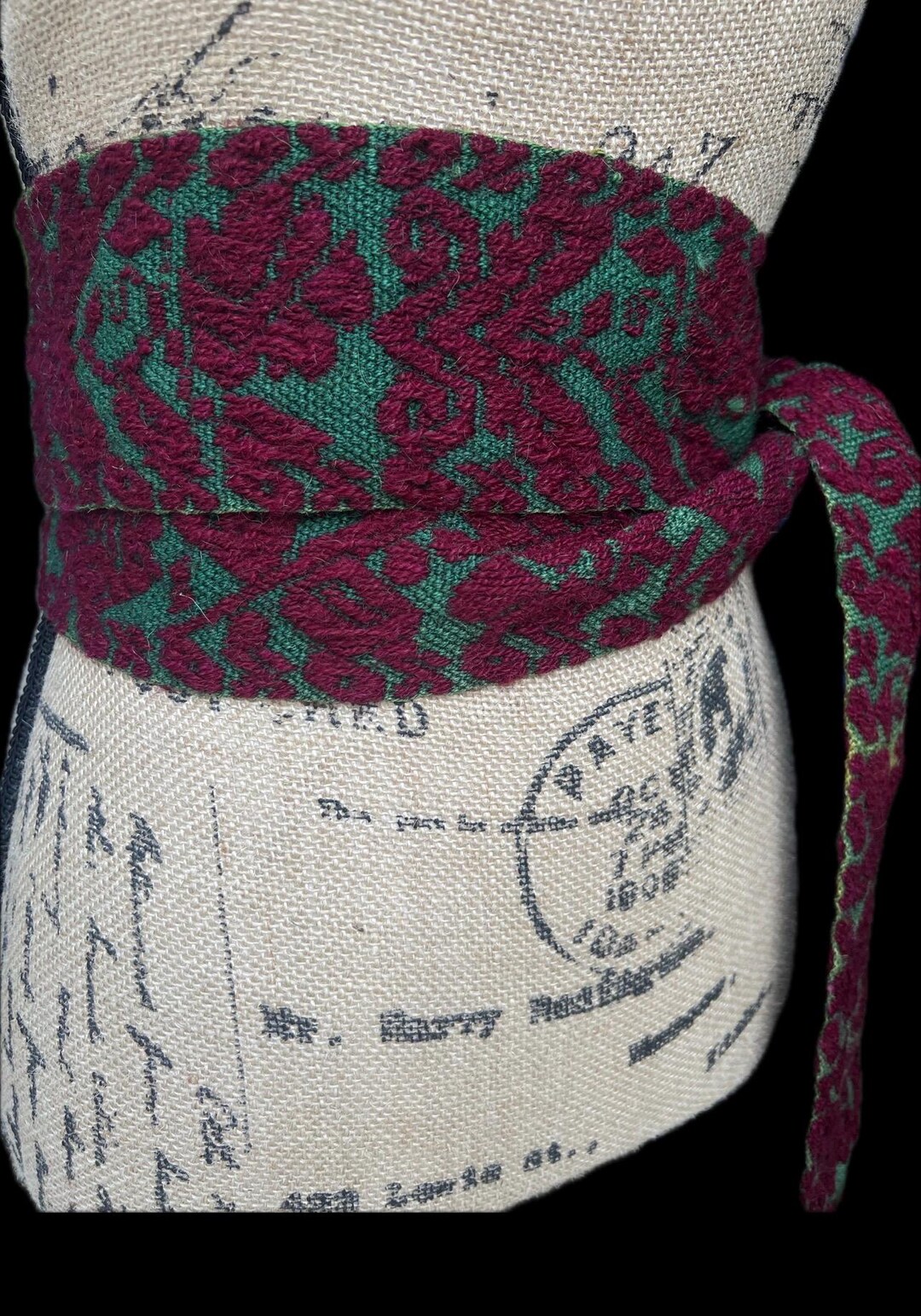 Vintage Antique Ethnic Peasant Wide Folk Sash Belt From Bucovina ...