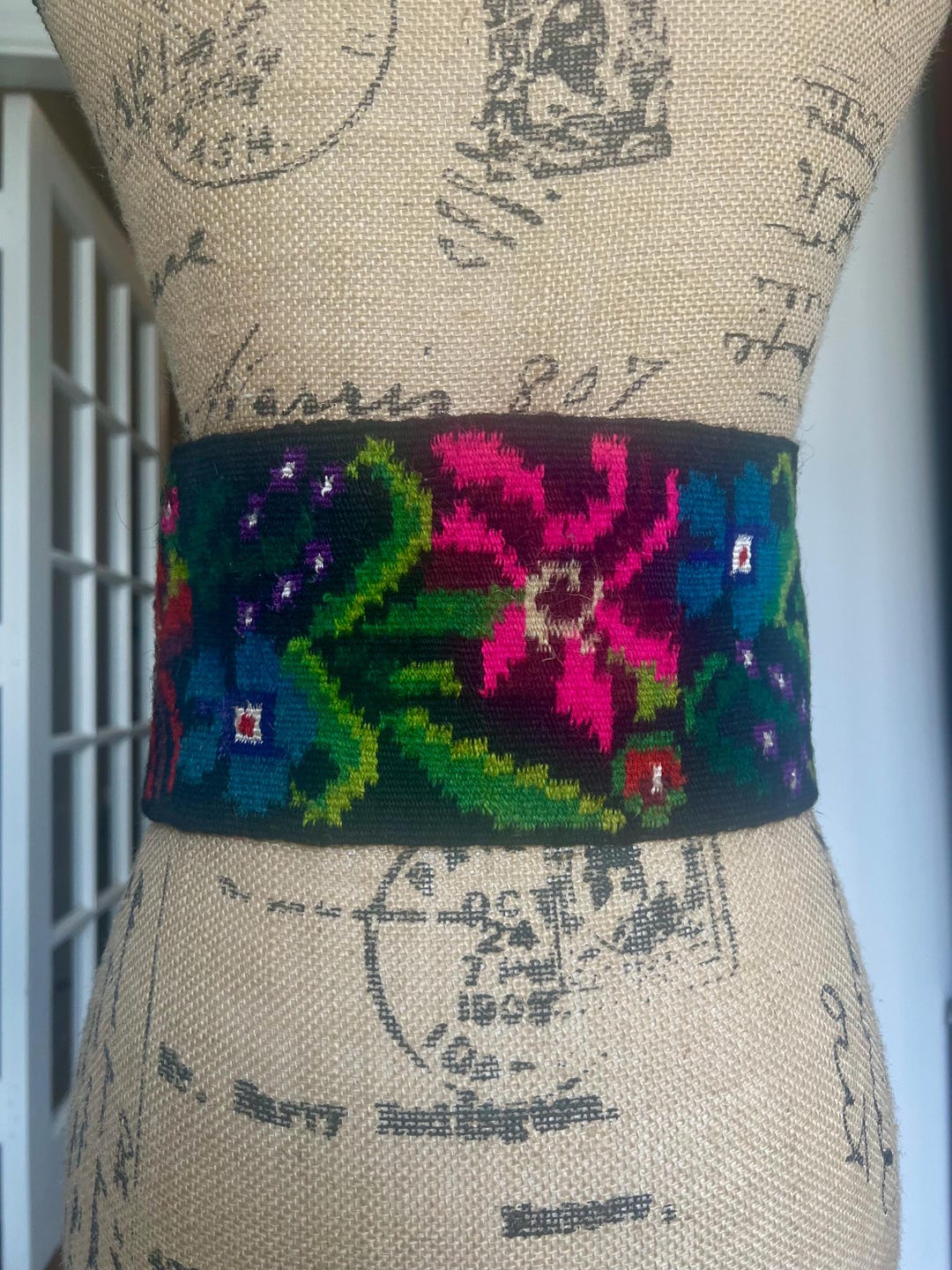 Vintage Antique Ethnic Peasant Wide Folk Sash Belt From Bucovina ...