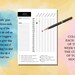 Weekly Mood Tracker Daily Mood Tracker Printable Minimalistic Weekly ...
