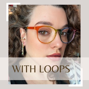 Triple Chain Loop Style Earplug Earrings, Earplug Chain, ADHD Jewelry ...