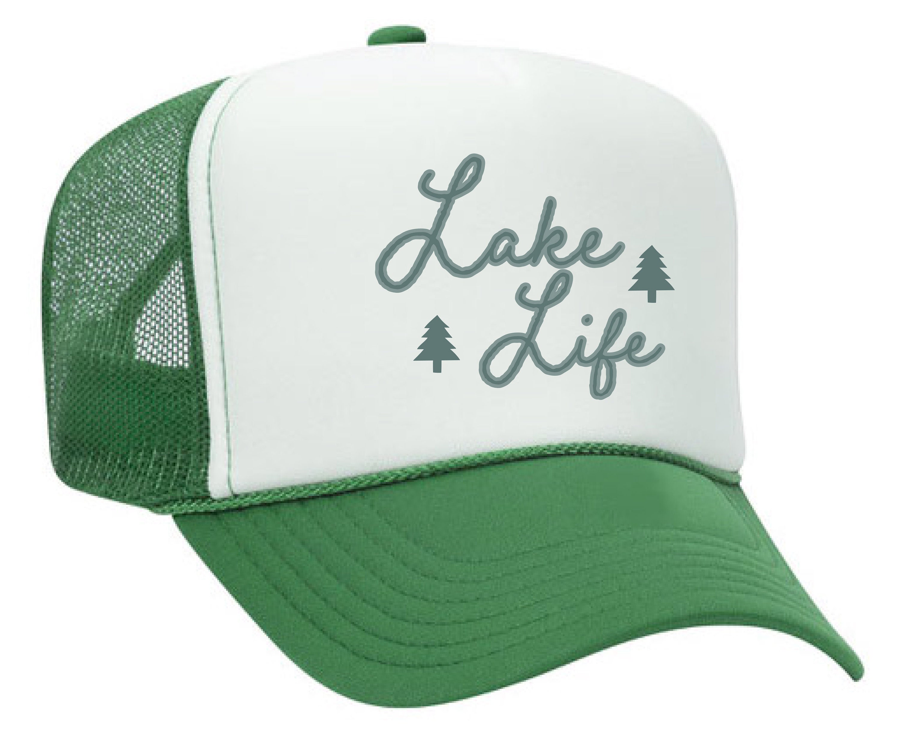 Lake Life, Trucker Hat, Mesh Hat, Adjustable Snapback Hat, for Men and ...