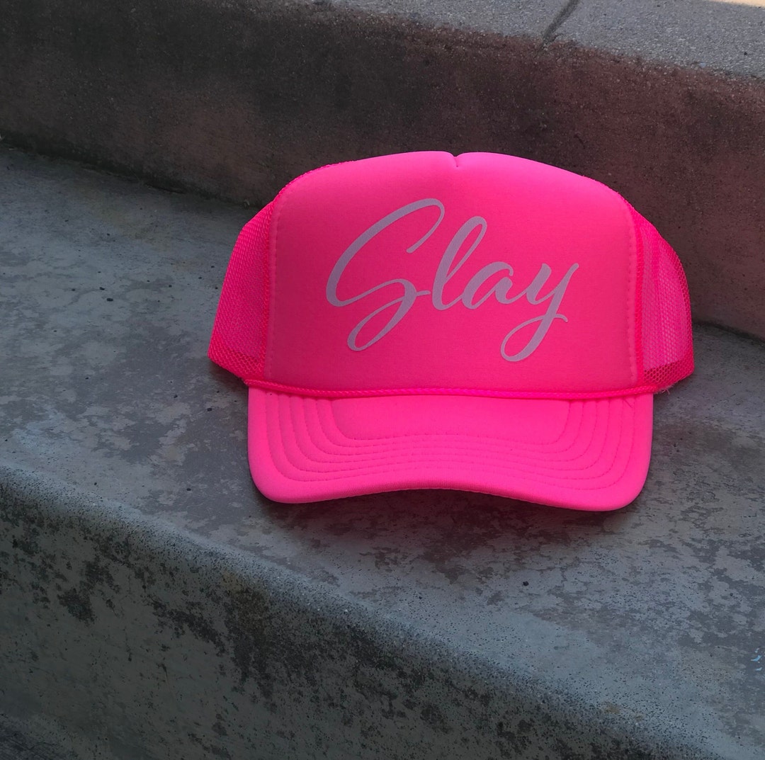 Slay Mesh Hat, Trucker Hat, Adjustable Hat, Slay the Day, for Men and ...
