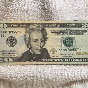 Twenty Dollar Star Note. Series 2017. NK00789557 - Etsy