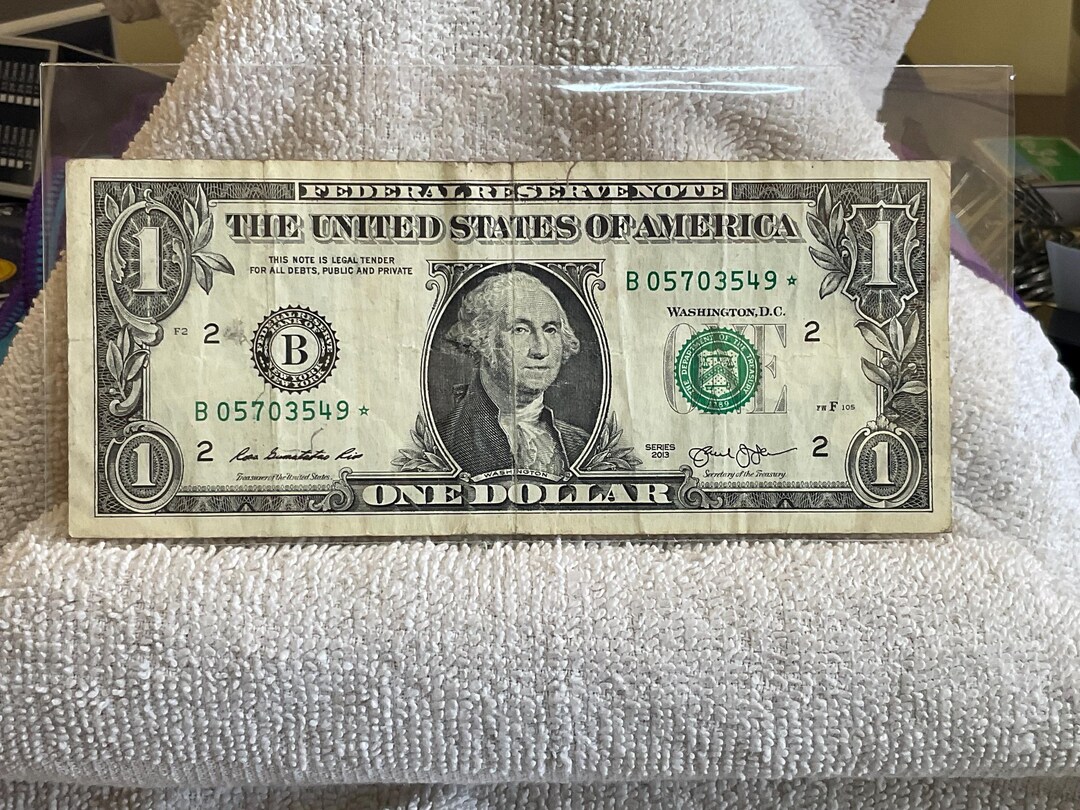 One Dollar Star Note. Series 2013. B05703549. Fort Worth. - Etsy