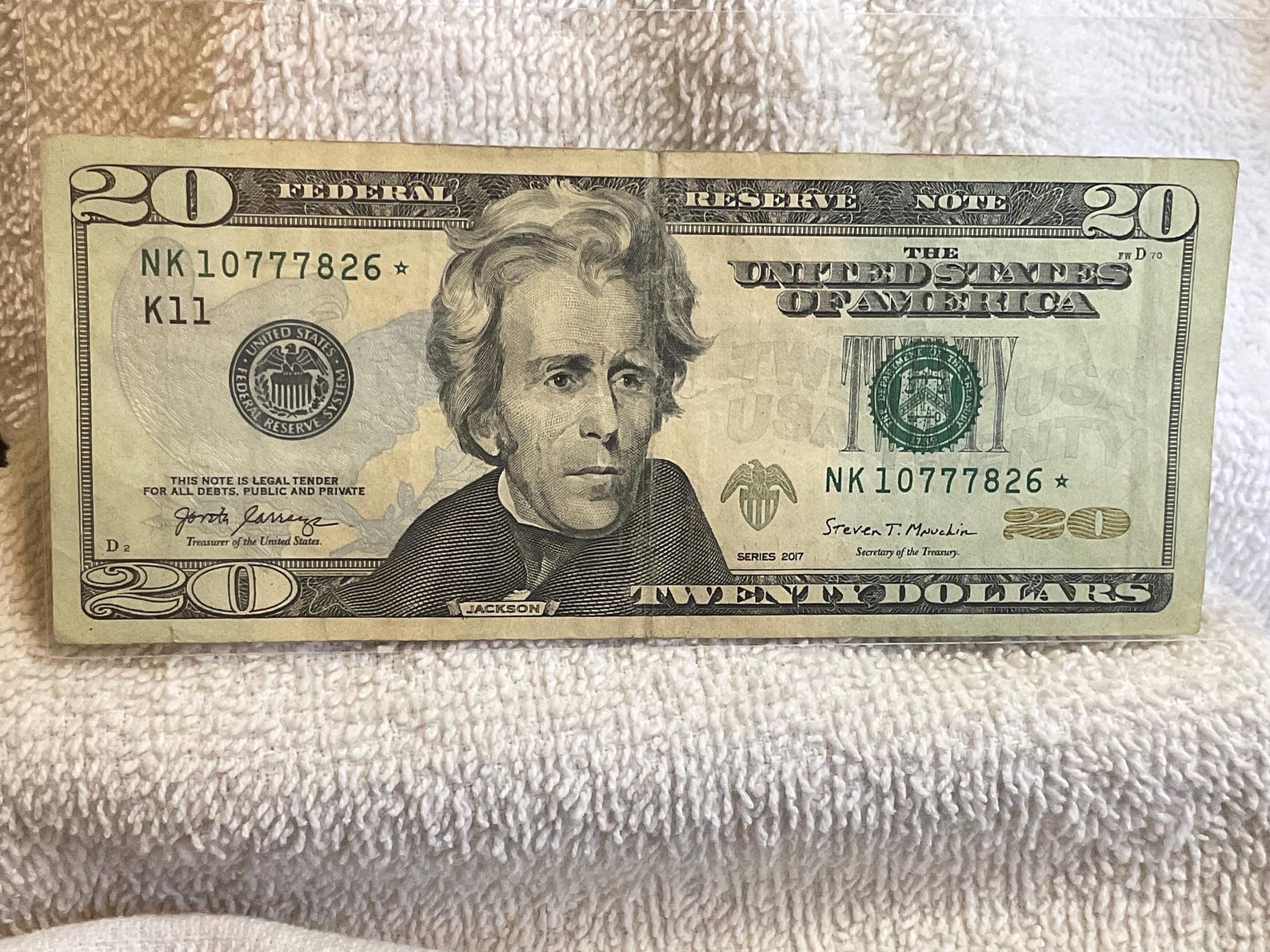 Twenty Dollar Star Note. Series 2017. NK10777826 - Etsy