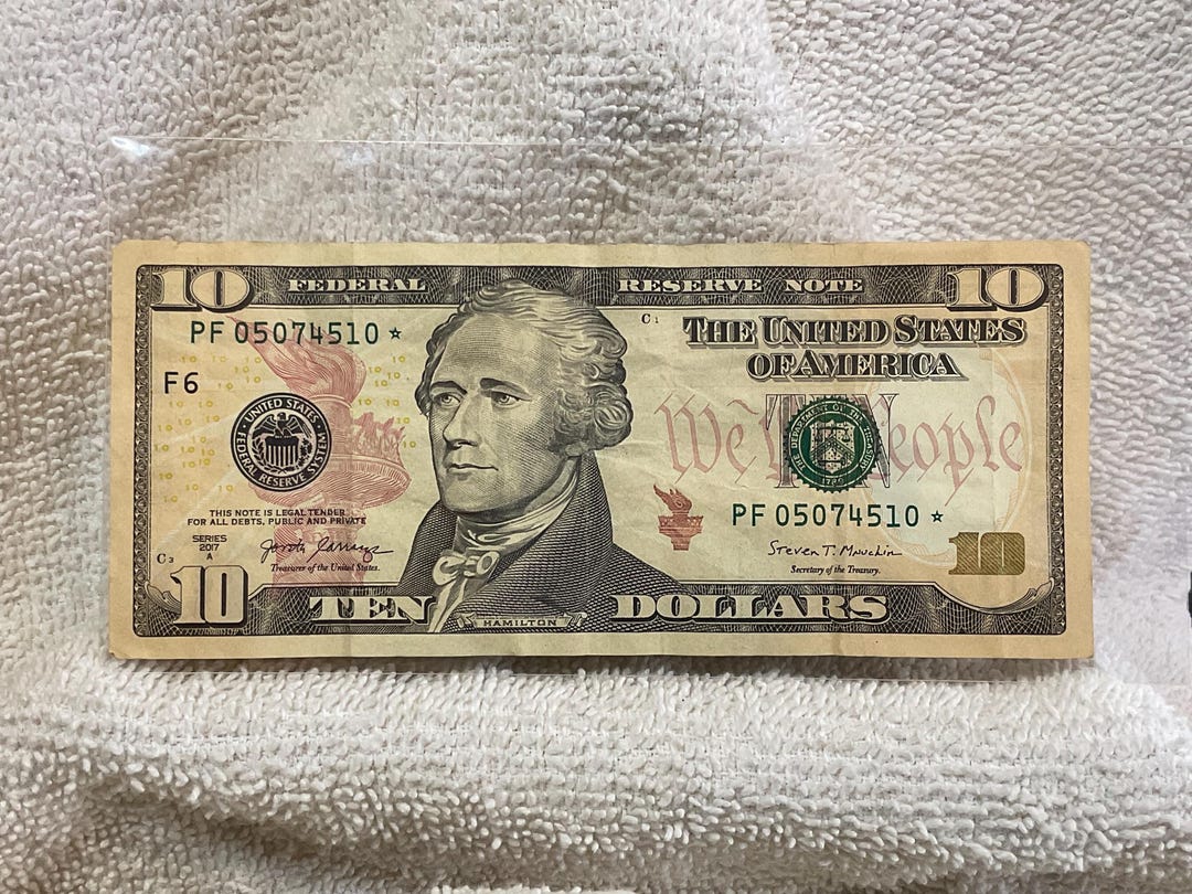 Ten Dollar Star Note. Series 2017A. PF05074510 - Etsy