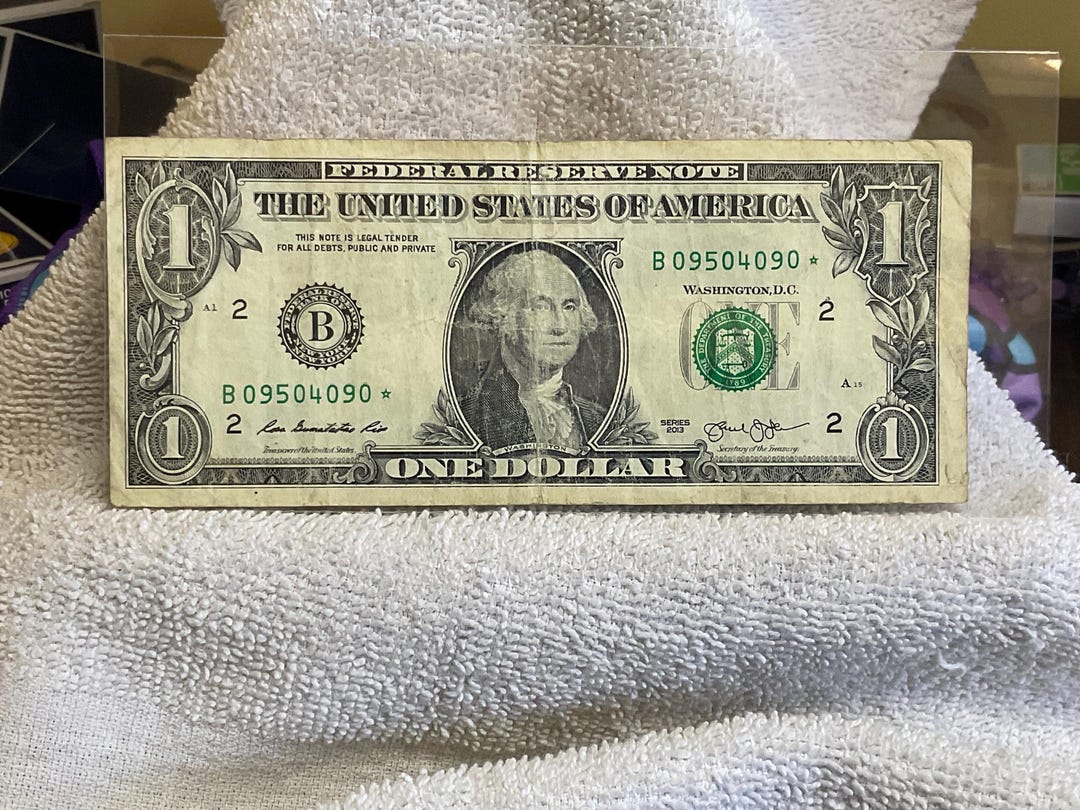 One Dollar Star Note. Series 2013. B09504090. Washington. - Etsy