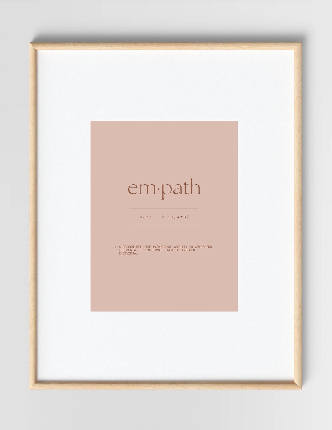 Empath Definition Wall Art | Spiritual Poster | Manifest Poster | Wall ...