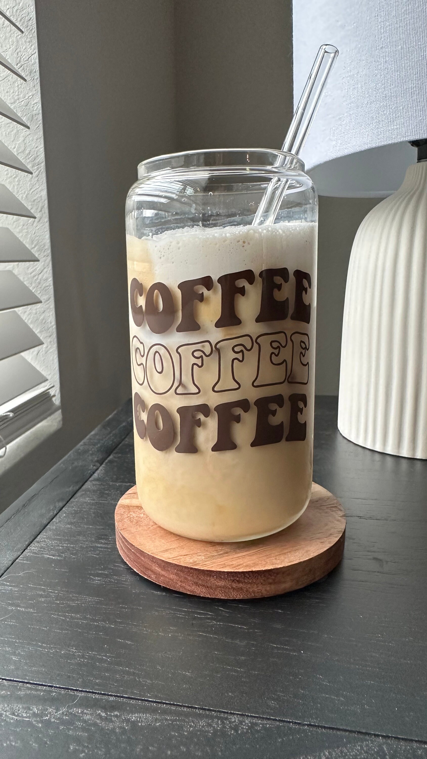 Iced Coffee Cup | Coffee Glass | Beer Can Glass | Gifts for Her ...