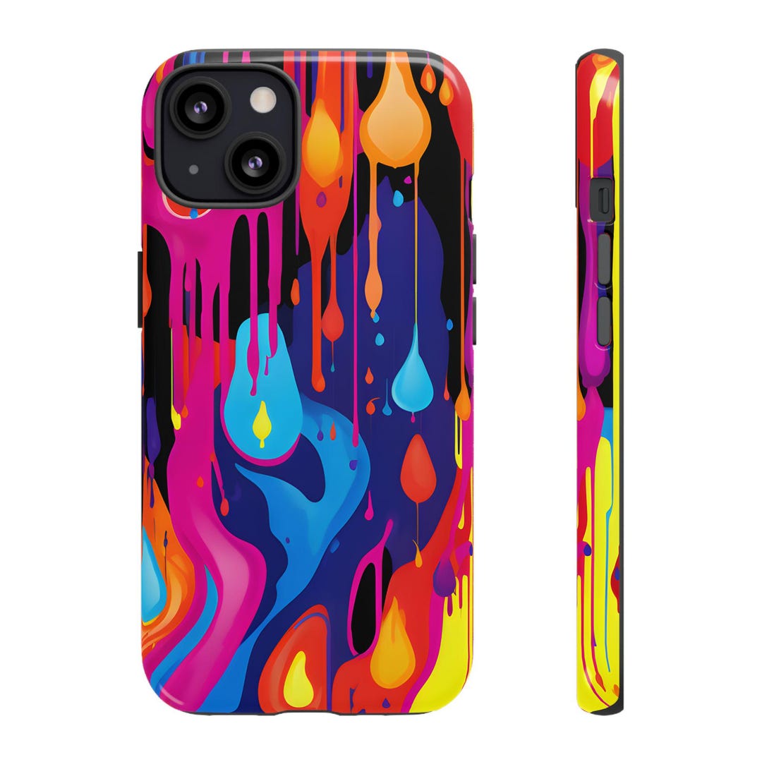 Dripping Paint Trippy Colorful Psychedelic Phonetough Cases - Etsy