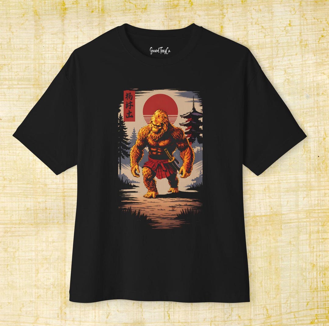 Samurai Sasqatch, Warrior Bigfoot, Ukiyo-e Inspired, Japanese Oni ...