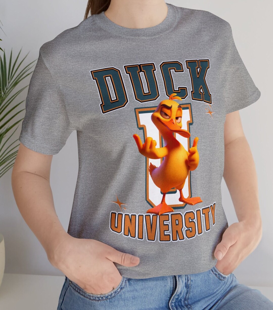 Duck University Funny Duck Duck You Duck off Unisex Jersey Shirt - Etsy