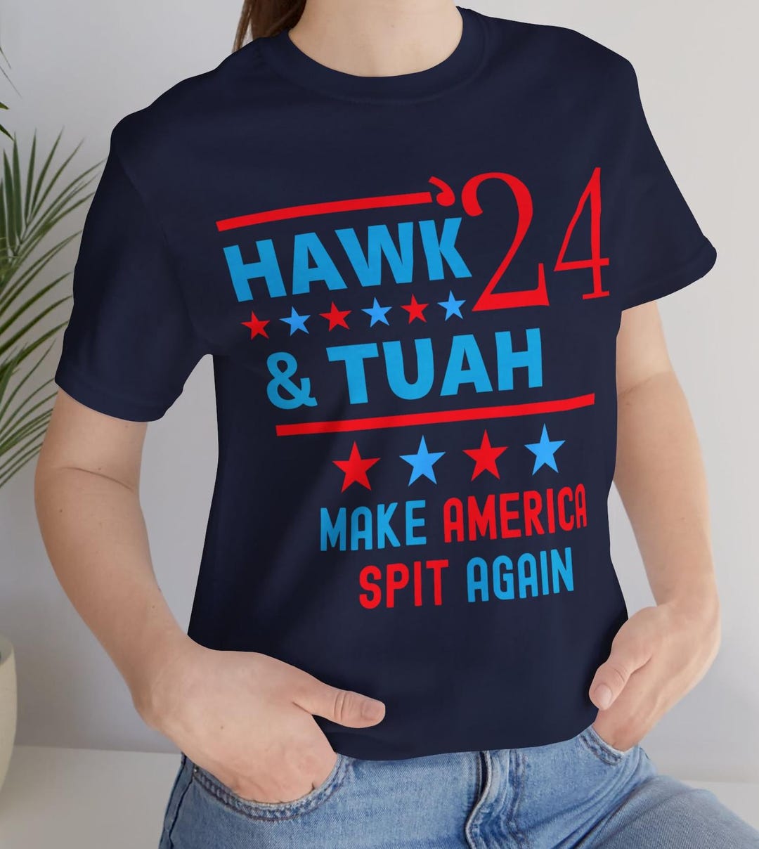 Hawk Tuah 24 Funny Adult American Election Day Parody Vote Spitting ...