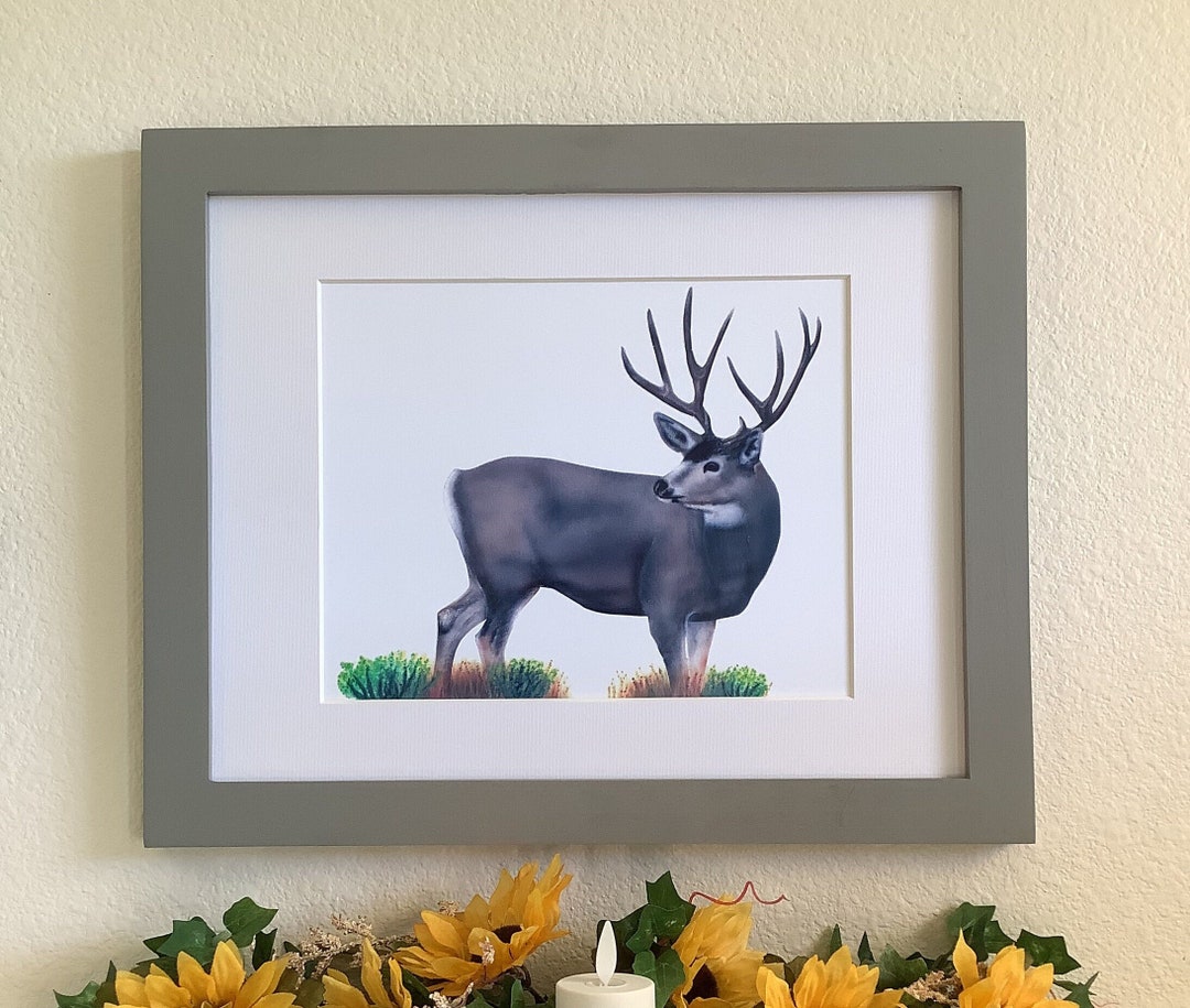 Mule Deer Painting Wall Art, Limited Quantity - Etsy