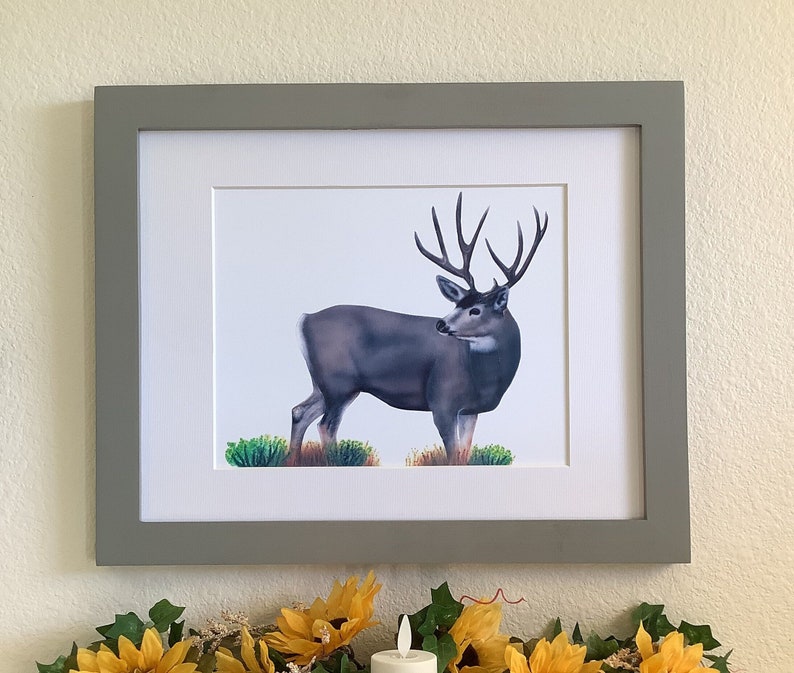 Mule Deer Painting Wall Art, Limited Quantity - Etsy