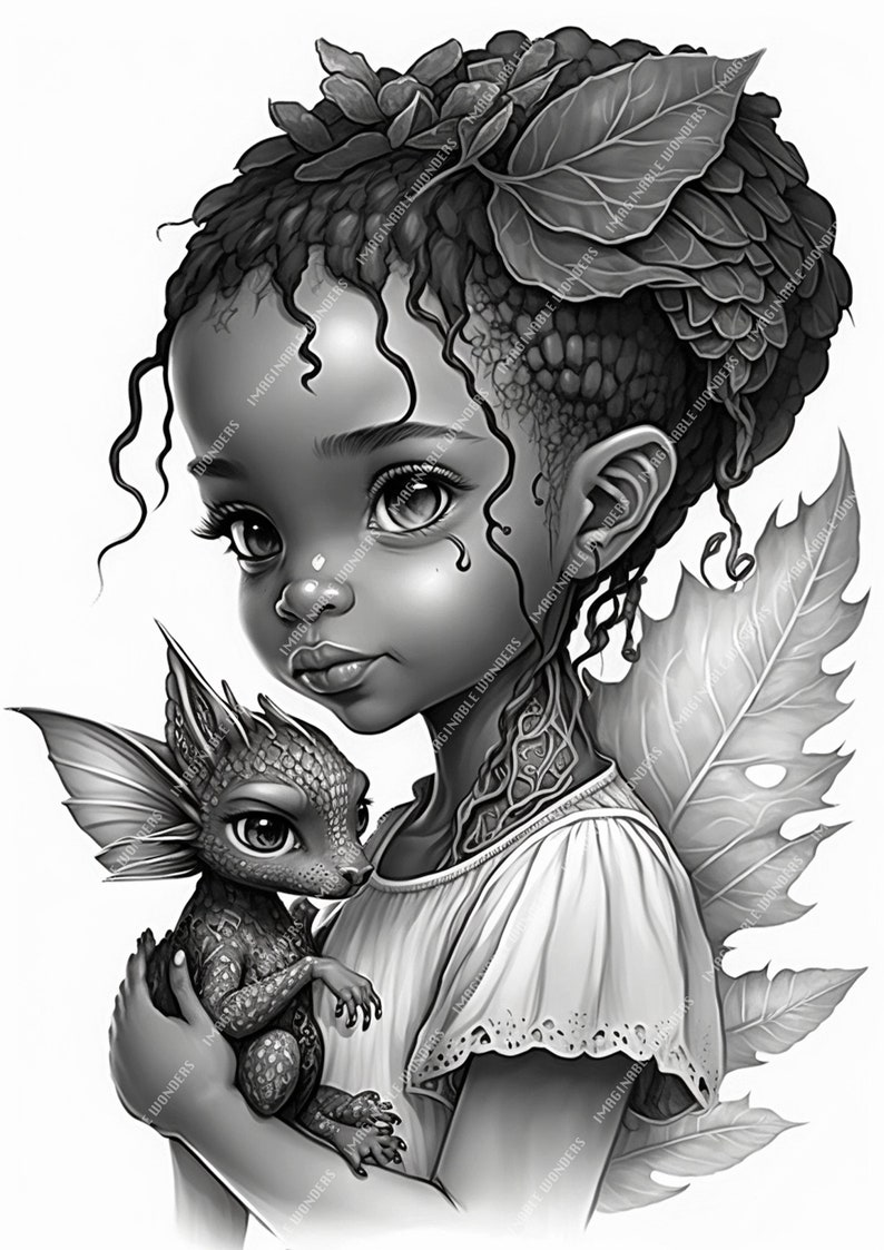 Dragon Fairy Girls Fantasy Coloring Book 1 Adults & Kids - Etsy