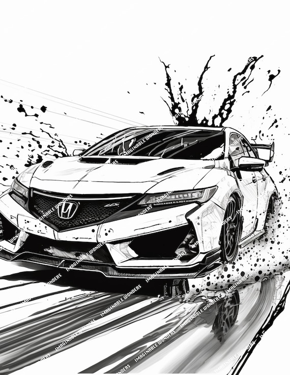 Honda Hatchback Coloring Pages
