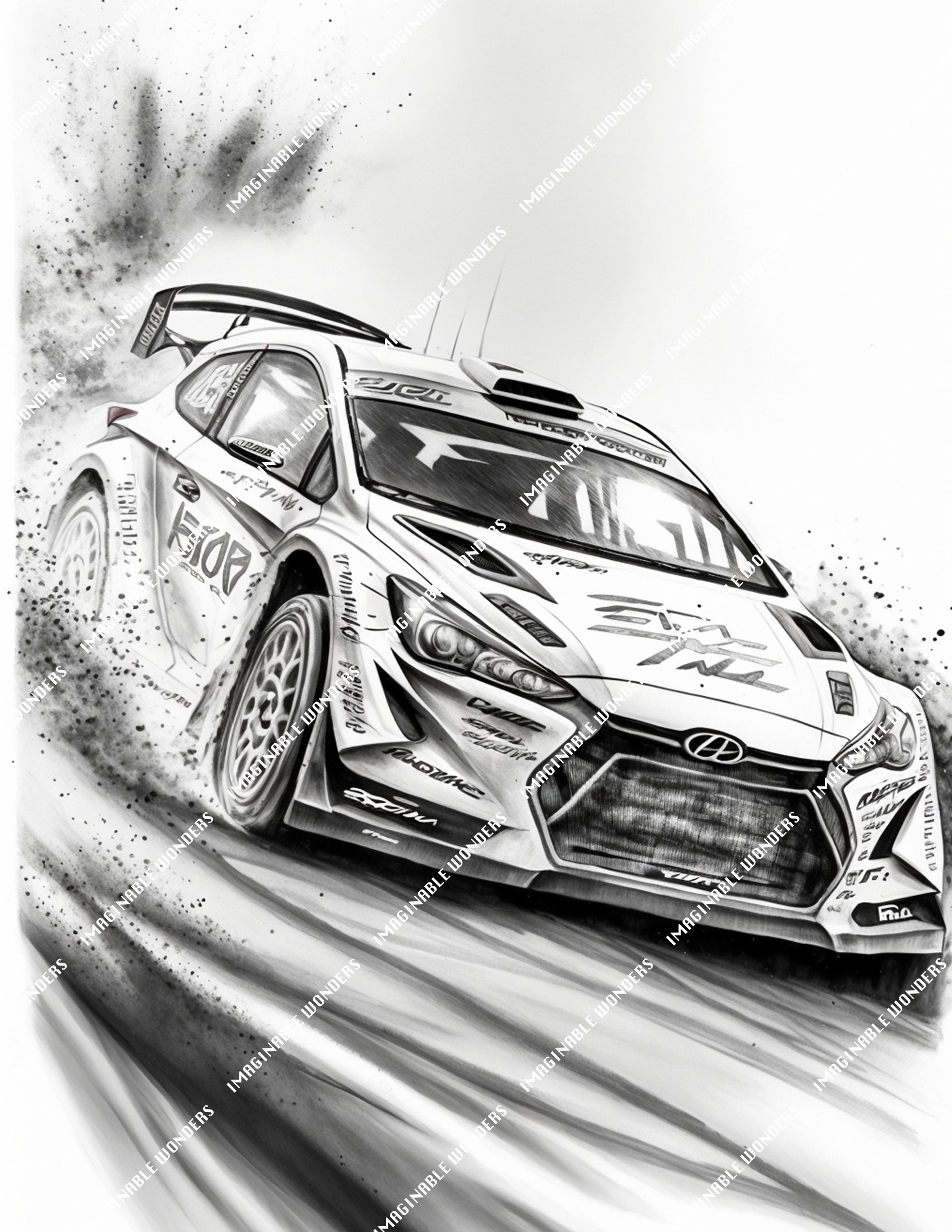 Detailed Car Coloring Book 1 Adult & Kids, Grayscale/sketch Coloring ...