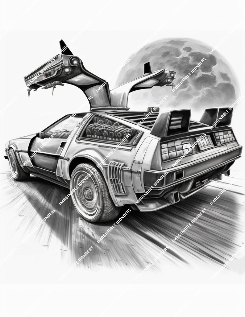 Detailed Car Coloring Book 1 | Adult & Kids, Grayscale/sketch Coloring ...