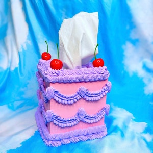 Fake Cake Decorative Tissue Box Cover - Etsy