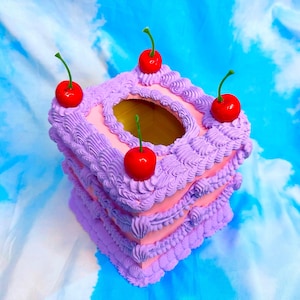 Fake Cake Decorative Tissue Box Cover - Etsy