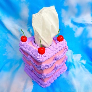 Fake Cake Decorative Tissue Box Cover - Etsy