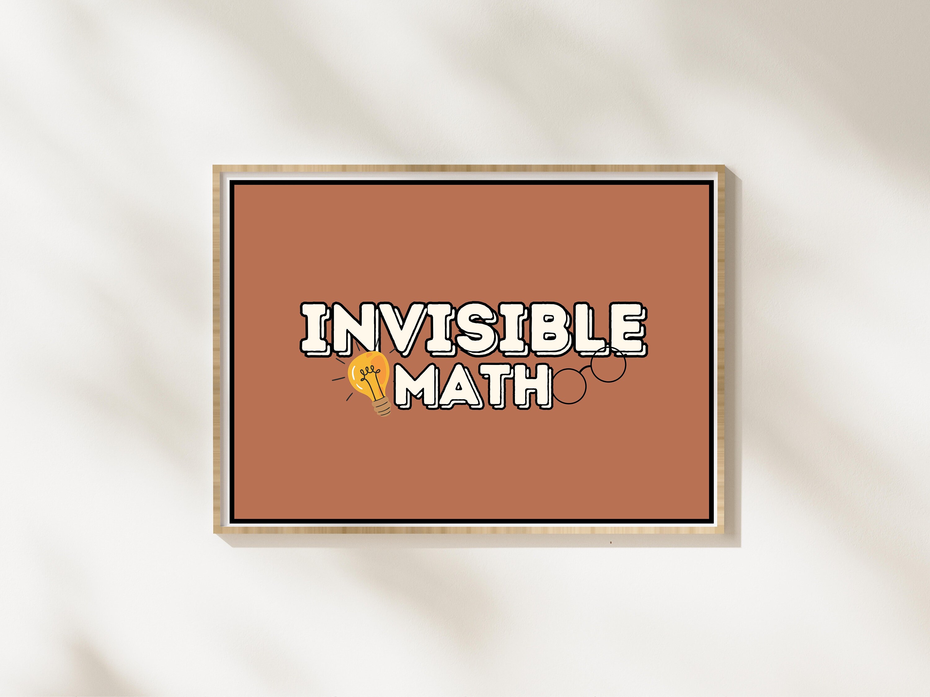 Invisible Math Posters, Middle High School Math Classroom Decor ...