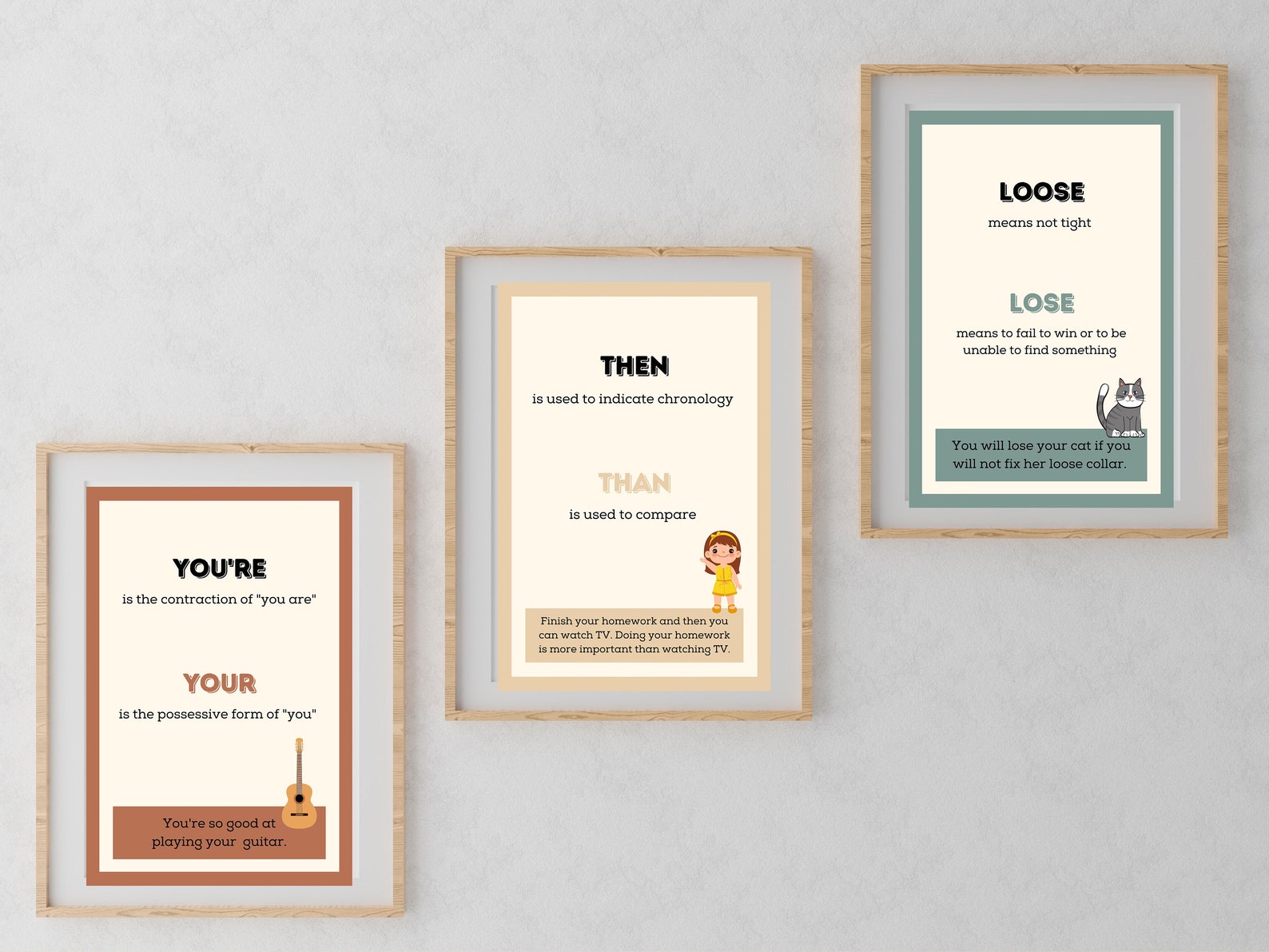 Commonly Confused Words and Phrases Posters, Set of 10, Homophones ...
