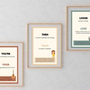 Commonly Confused Words and Phrases Posters, Set of 10, Homophones ...
