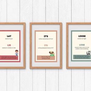 Commonly Confused Words and Phrases Posters, Set of 10, Homophones ...