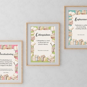 Literary Devices Posters Bundle, Set of 20, Middle School, High School ...