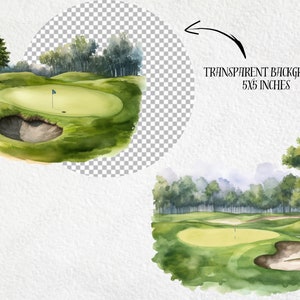Watercolor Golf Clip Art Bundle, Golf SVG, Golf Clip Art, Digital ...