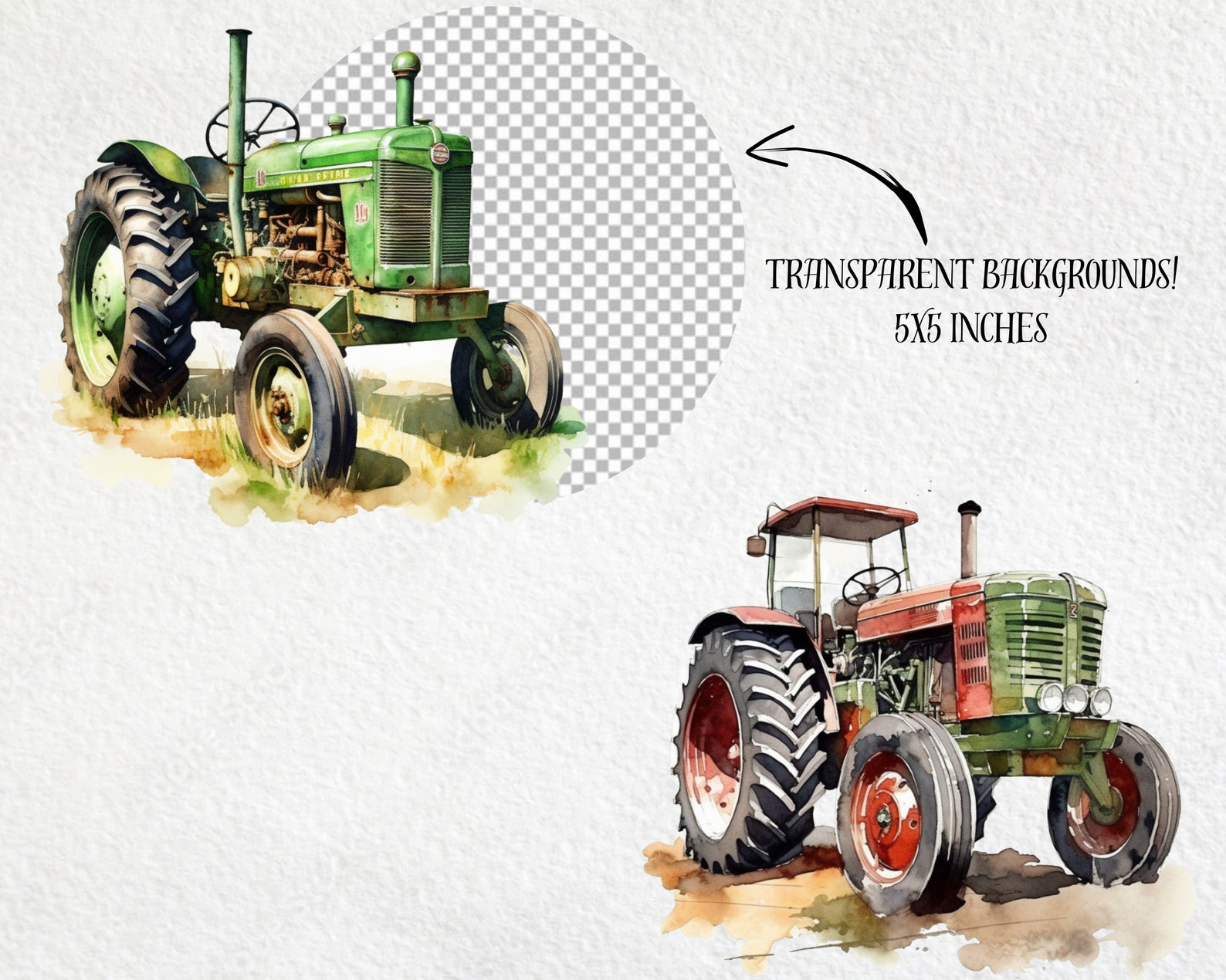 Tractor Clip Art Bundle, Tractor SVG, Farm Svg, Farm Tractor, Farming ...