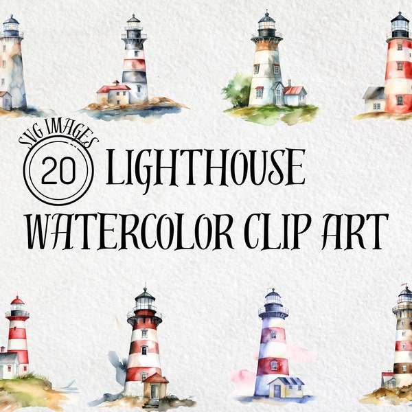 Lighthouse Clip Art - Etsy