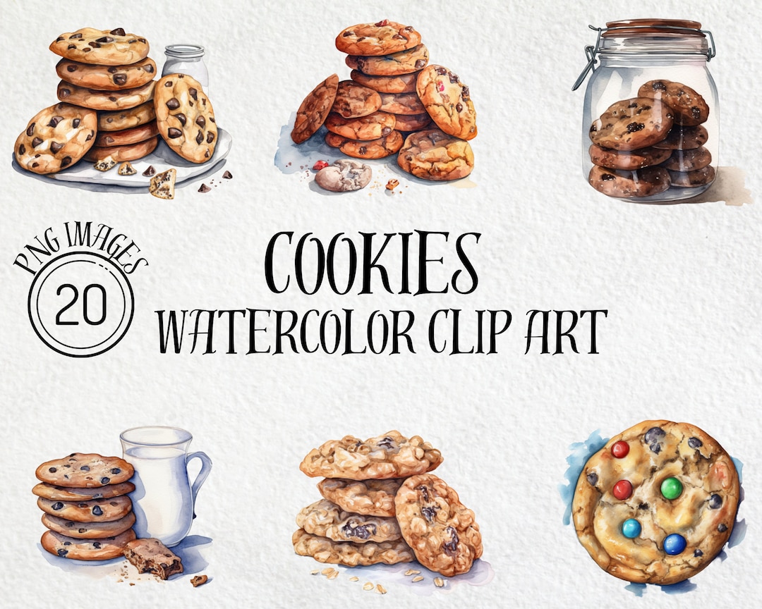 Cookie Clip Art, Baking Clipart, Sweets Clipart, Dessert Clipart ...